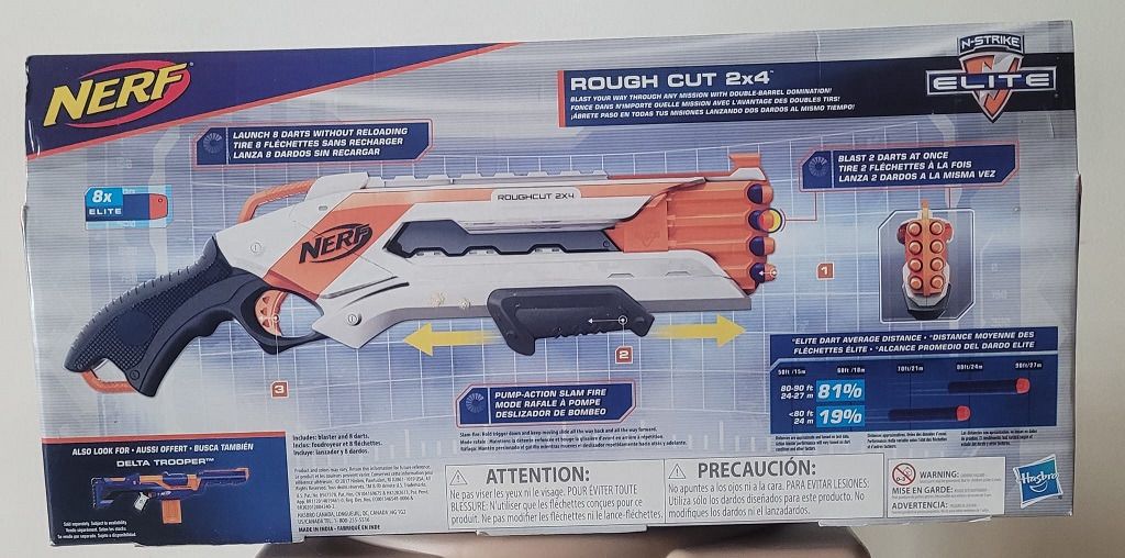 NERF Rough Cut 2x4, Hobbies & Toys, Toys & Games on Carousell