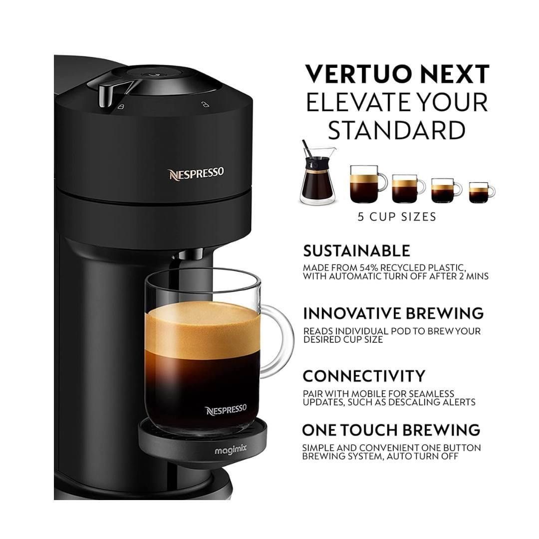Nespresso Vertuo Next Coffee Machine - Matt Black., TV & Home ...