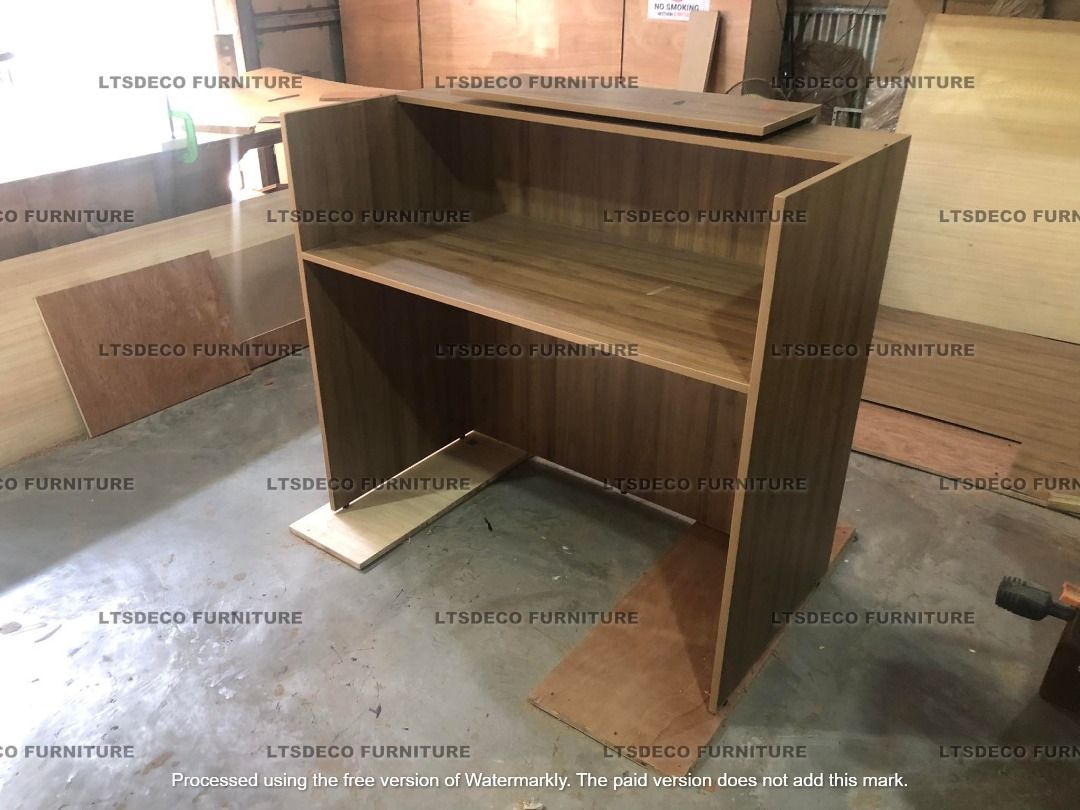 NEW LAMINATED RECEPTION COUNTER TABLE FURNITURE_OFFICE PARTITIONS on ...