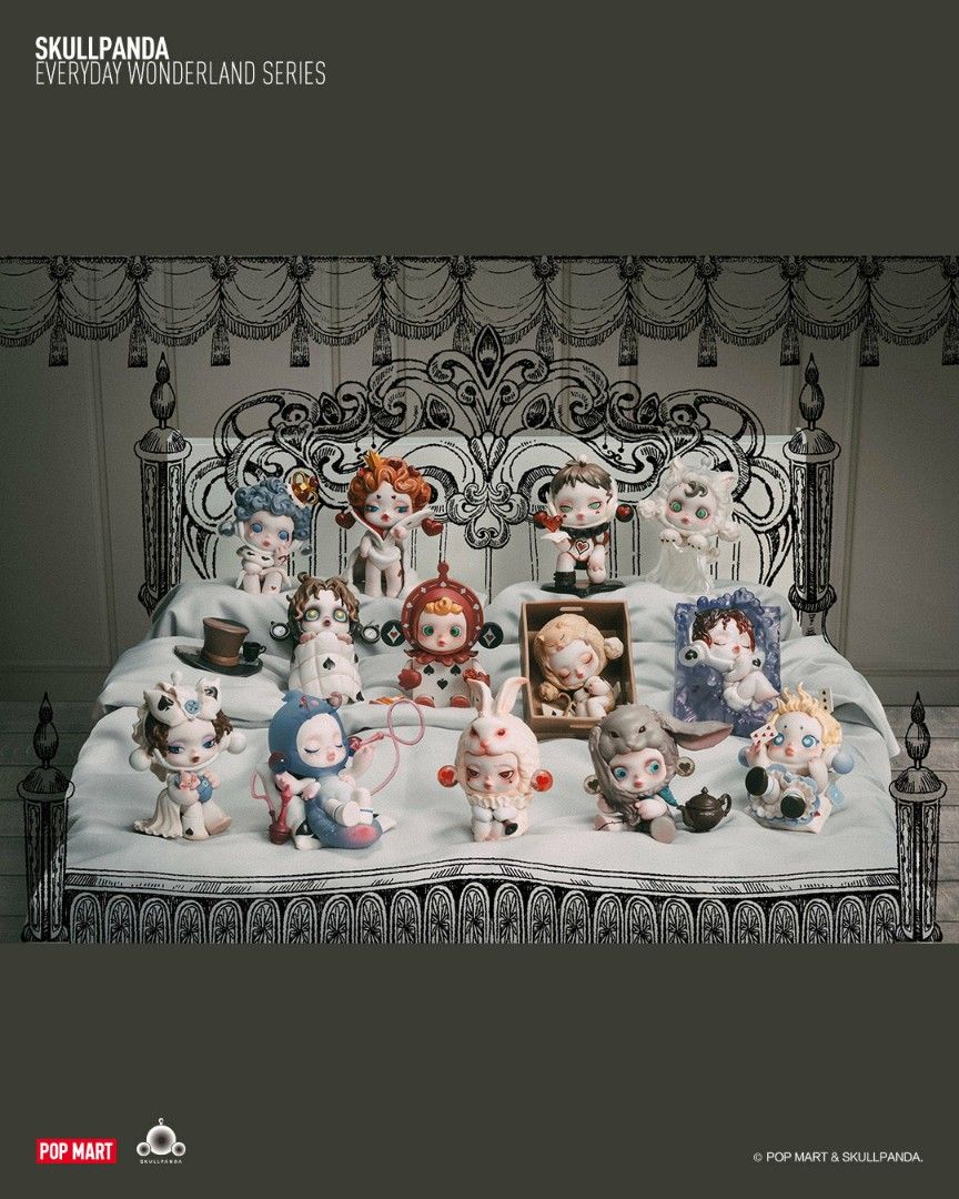 [NEW! POPMART] POPMART SKULLPANDA EVERYDAY WONDERLAND SERIES FULL SET ...