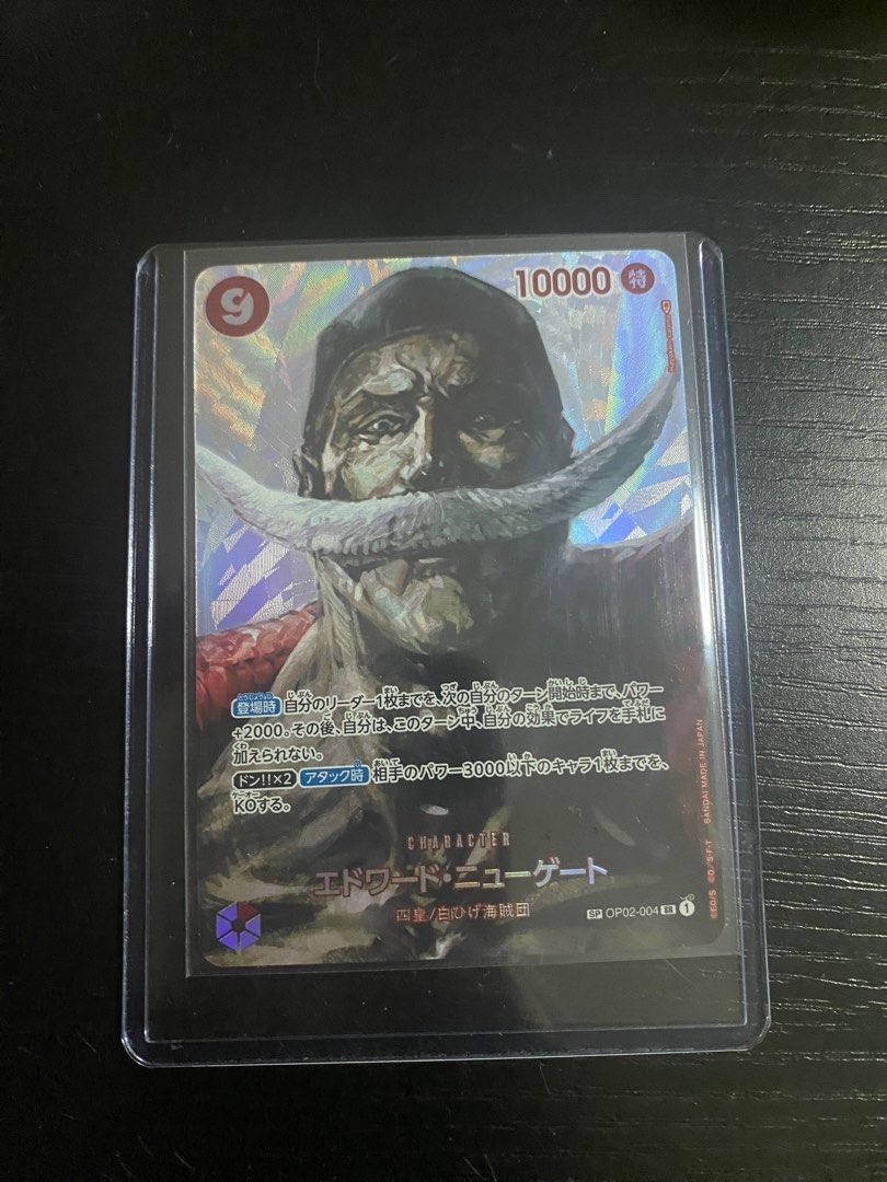 One Piece OP-04 OP04 OP4 Whitebeard WB SP AA Alt Alternate Art TCG Card ...