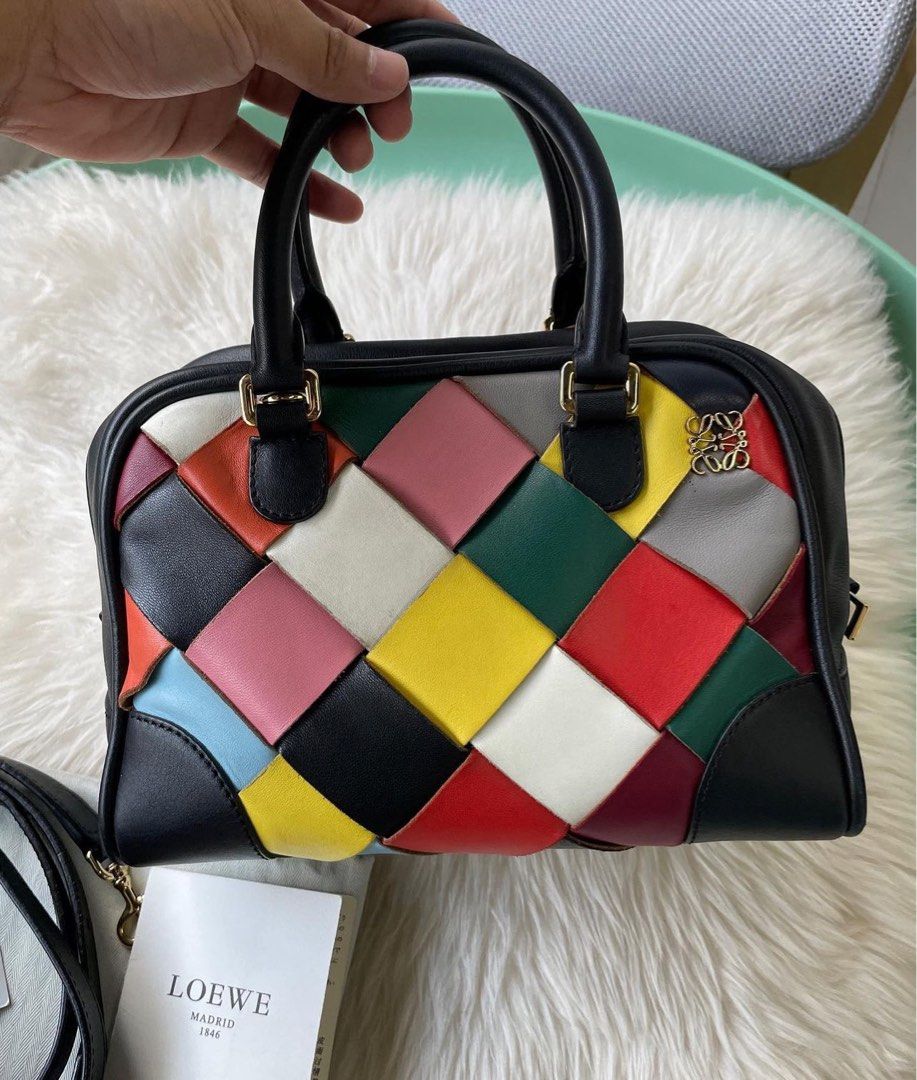 Onhand New Authentic Loewe Amazona 75 Multicolor Two way Bag RARE LIMITED ED on Carousell