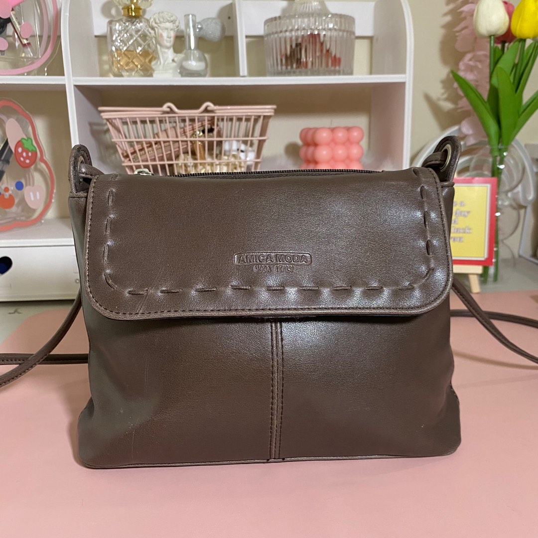 Original Amica Moda Italy two way cross body bag on Carousell