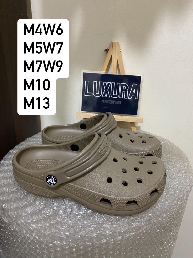 Original Crocs - Classic Khaki Rare Color, Men's Fashion, Footwear ...