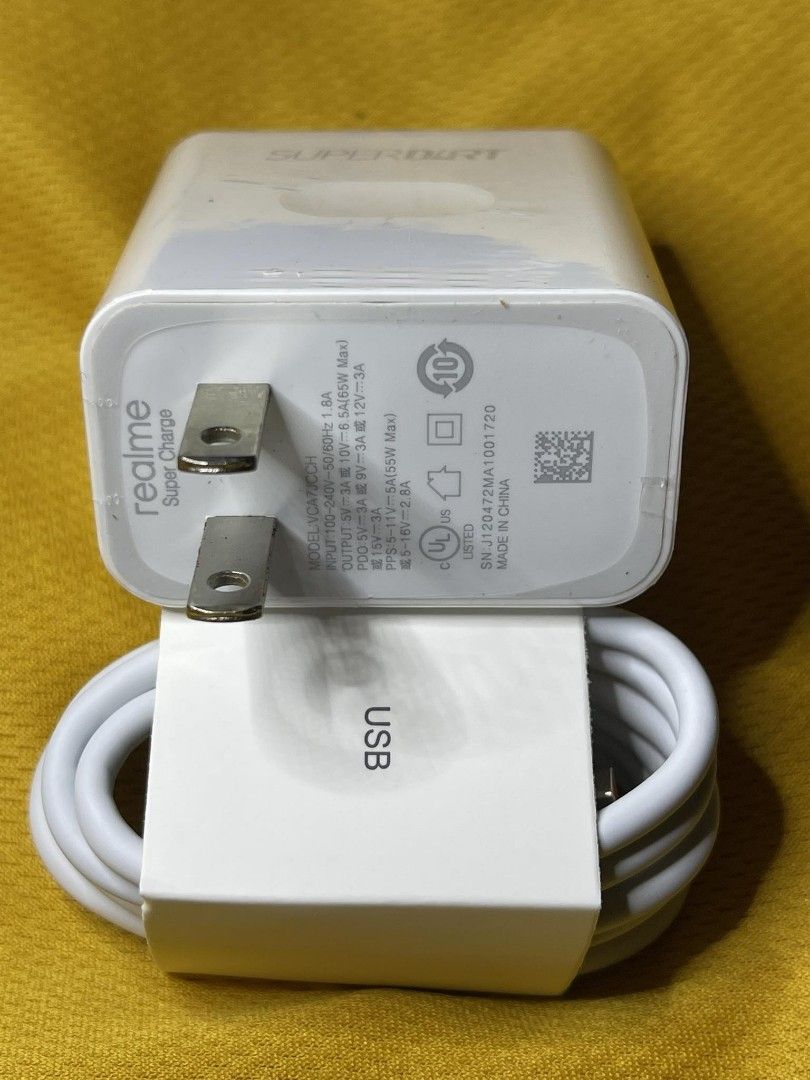 Original Superdart 65w REALME charger, Video Gaming, Gaming Accessories ...