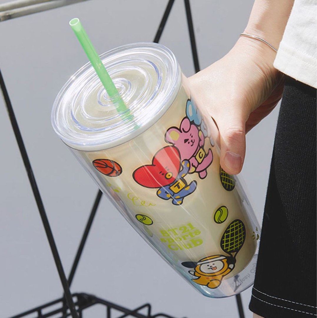 (PO) May Release - Official BT21 Sports Club Tumbler, Hobbies & Toys ...