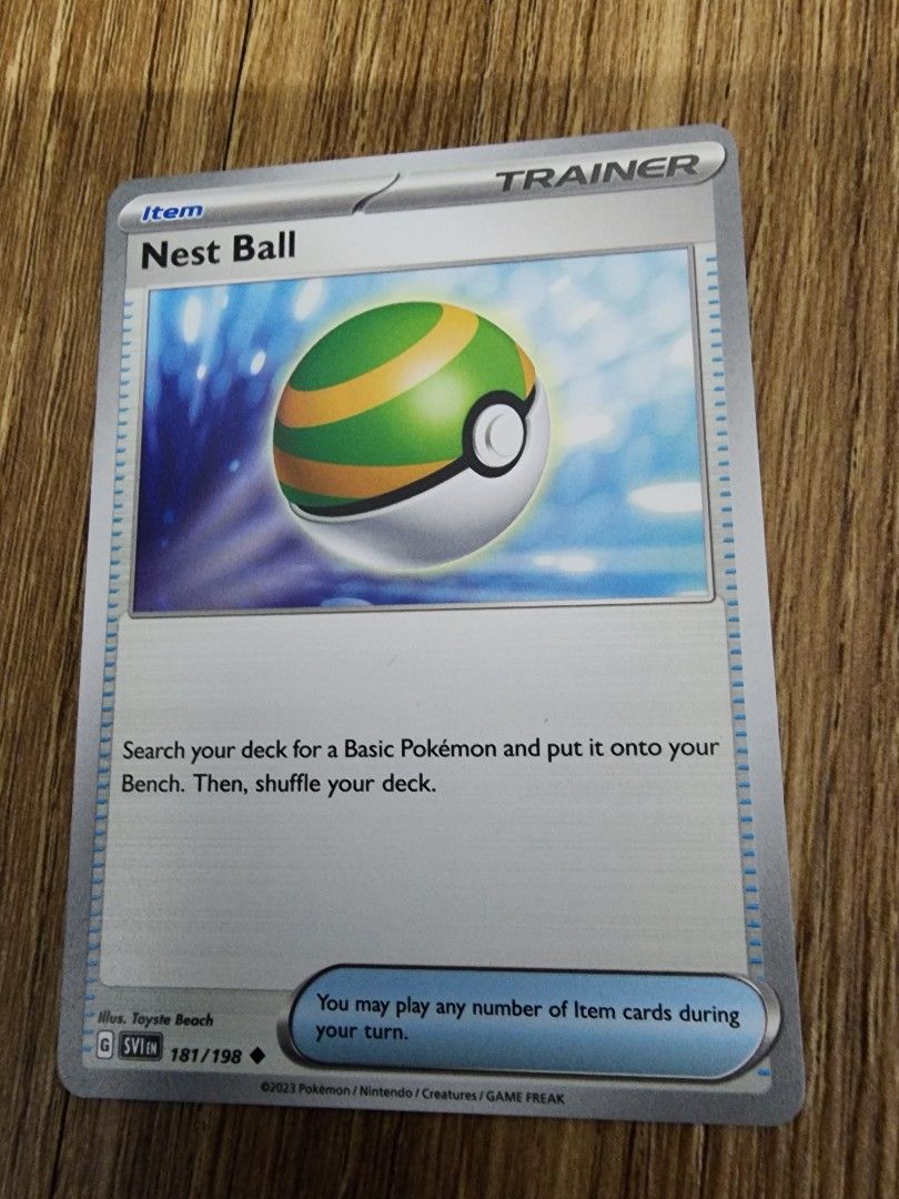 Pokemon SV Nest Ball 181/198 #1, Hobbies & Toys, Collectibles ...