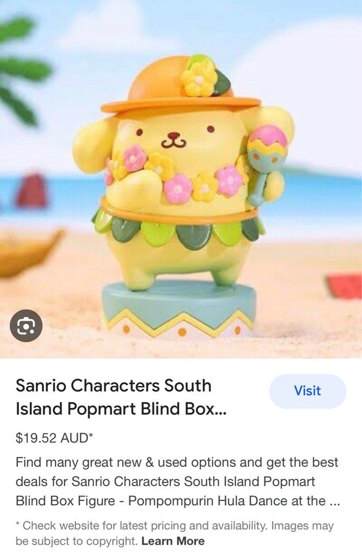 Pompompurin South Island popmart figure 290, Hobbies & Toys, Toys ...