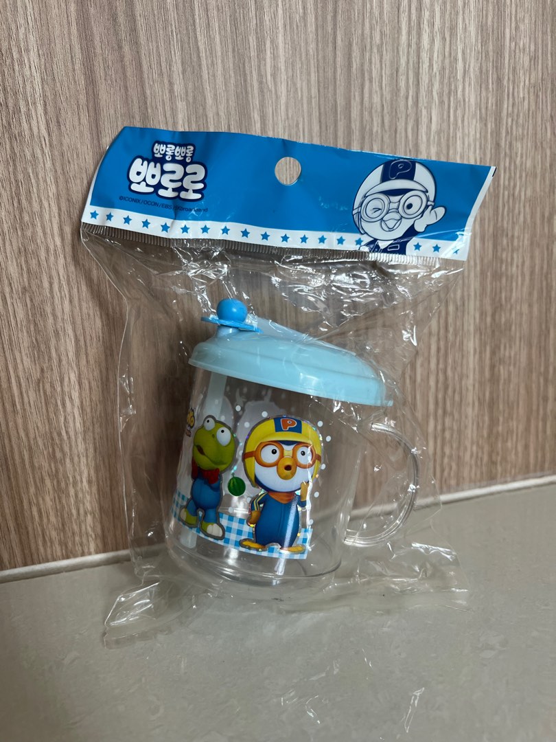 Pororo Toddler Cup with Straw, Babies & Kids, Nursing & Feeding ...