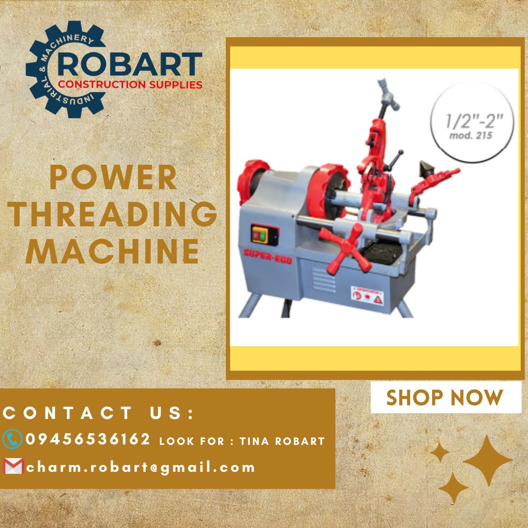 POWER THREADING MACHINE, Commercial & Industrial, Construction Tools ...