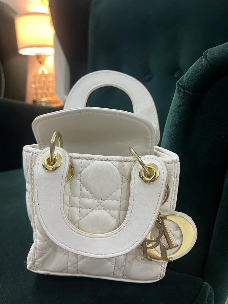 Pre-loved Christian Dior Lady Dior Mini Micro, Women's Fashion, Bags ...