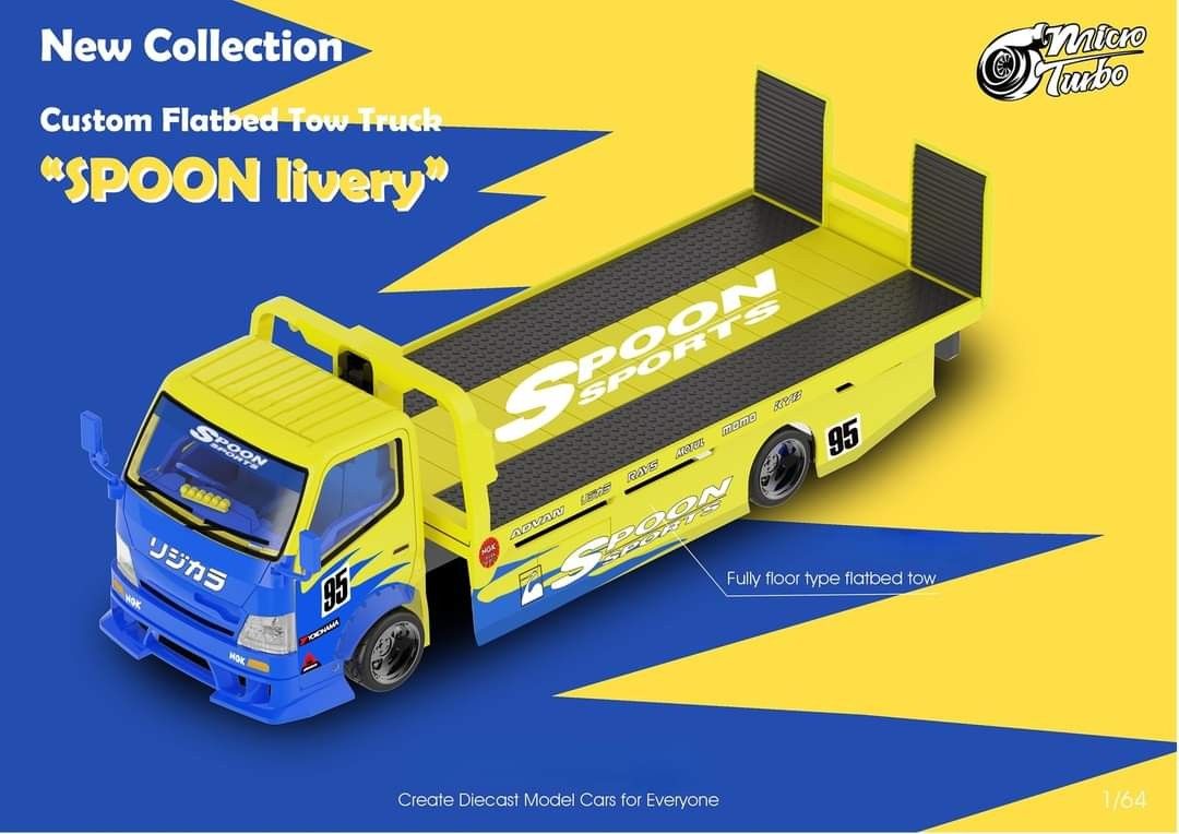Preorders 1/64 Microturbo Custom Truck Flatebed Spoon Garage Diorama ...