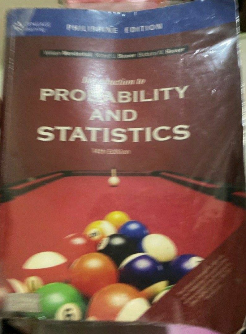 Probability and statistics Book, Hobbies & Toys, Books & Magazines ...