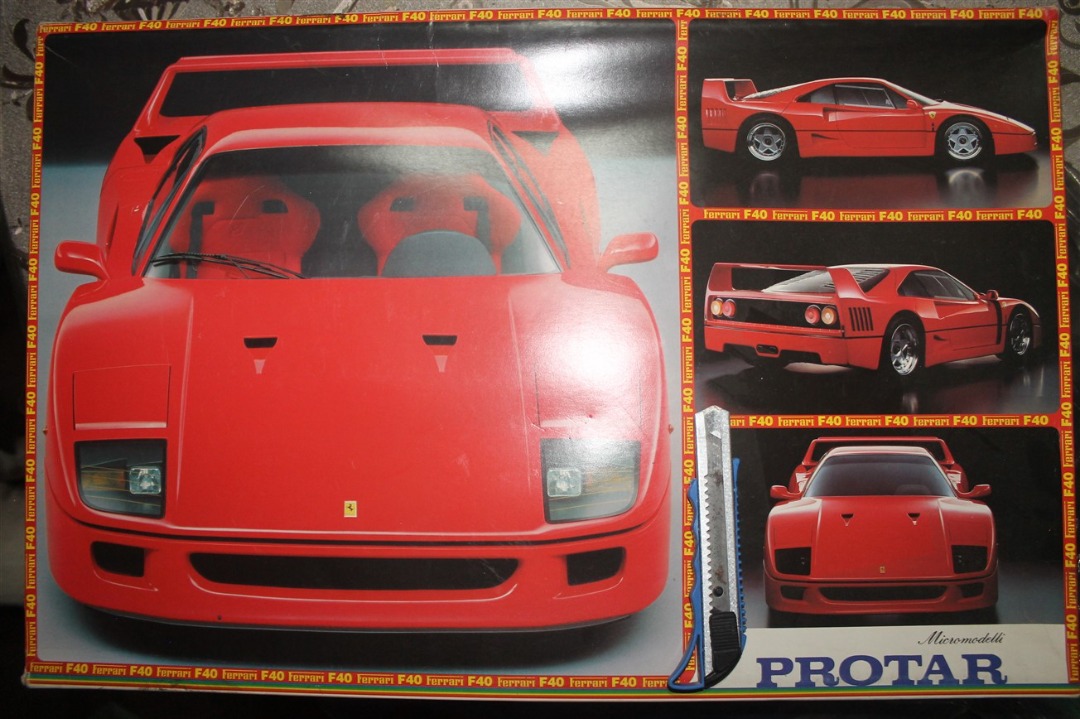 PROTAR FERRARI F40 TURBO scale 1/12 model kit no. 199 /// RARE, Hobbies ...