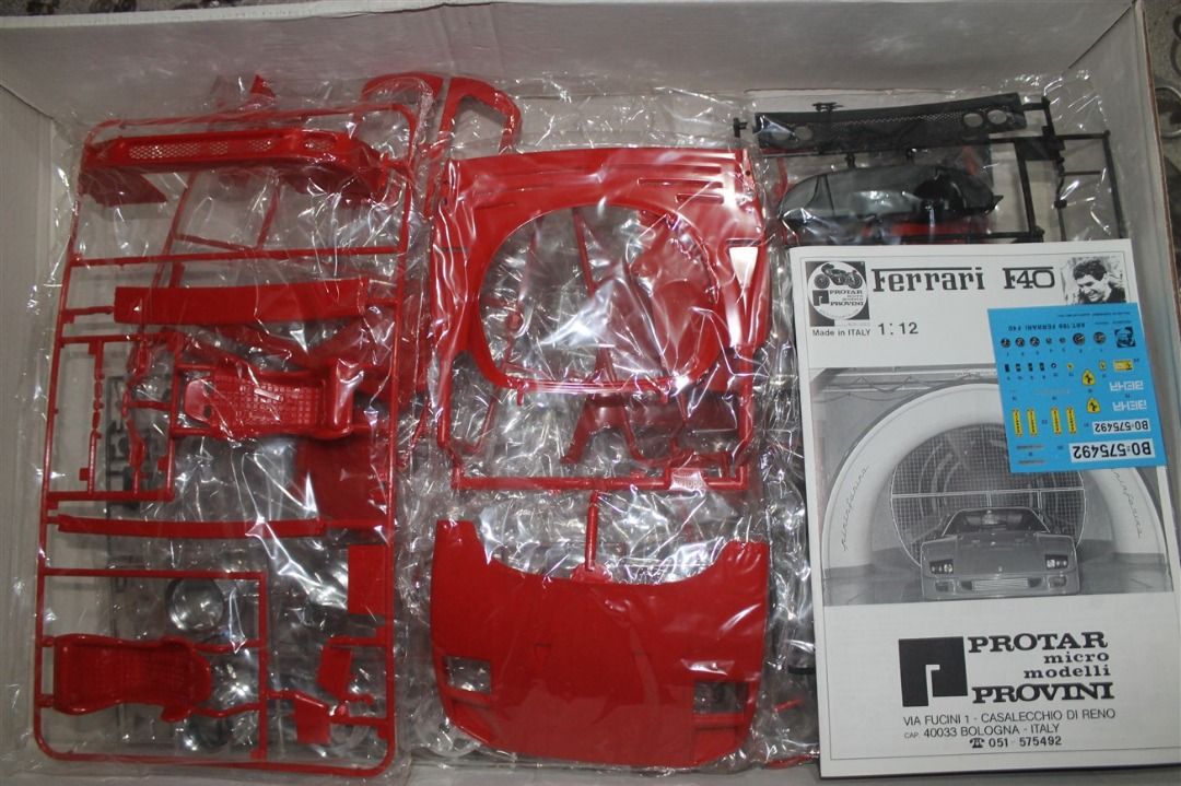 PROTAR FERRARI F40 TURBO scale 1/12 model kit no. 199 /// RARE, Hobbies ...