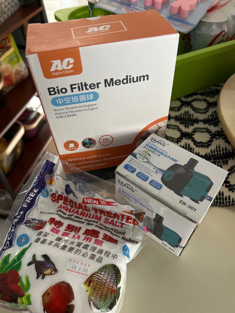 Pump, Bio Filter, Aquarium Salt, Pet Supplies, Homes & Other Pet ...