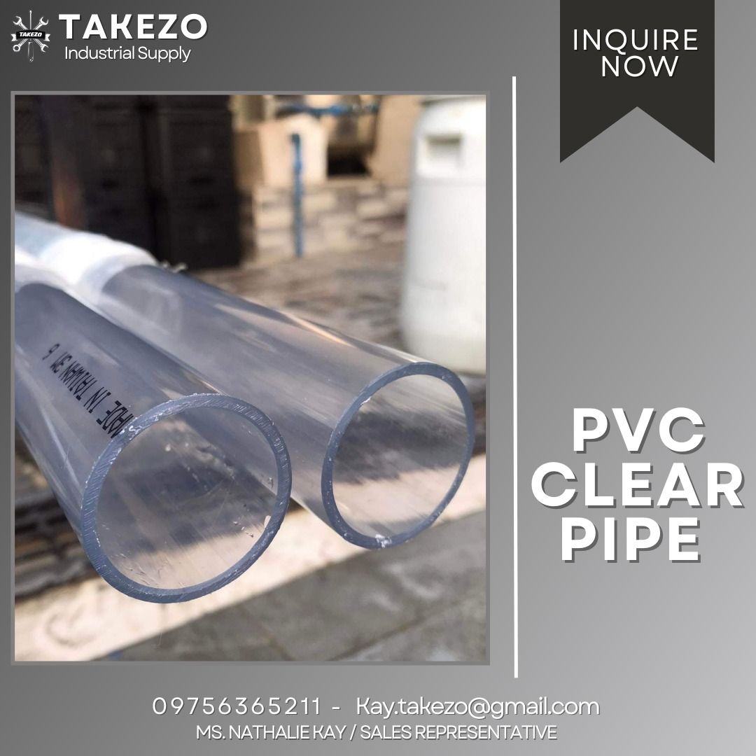 PVC CLEAR PIPE, Commercial & Industrial, Construction Tools & Equipment ...