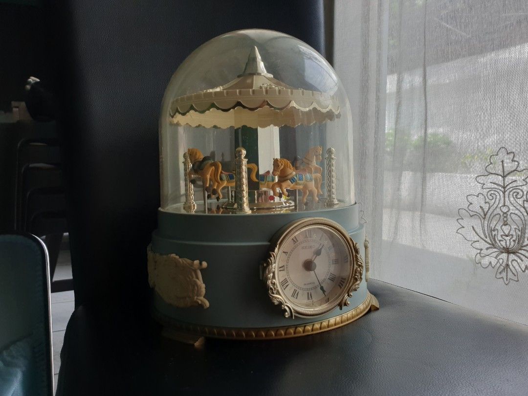 RARE Seiko Merry-go-round Display Clock, Furniture & Home Living, Home ...