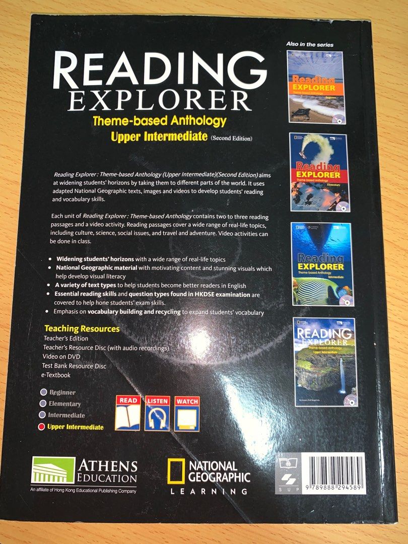 Reading Explorer Upper Intermediate (Second Edition), 興趣及遊戲, 書本 & 文具 ...