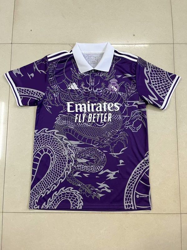 Real Madrid Purple Dragon Special Jersey, Sports Equipment, Sports ...