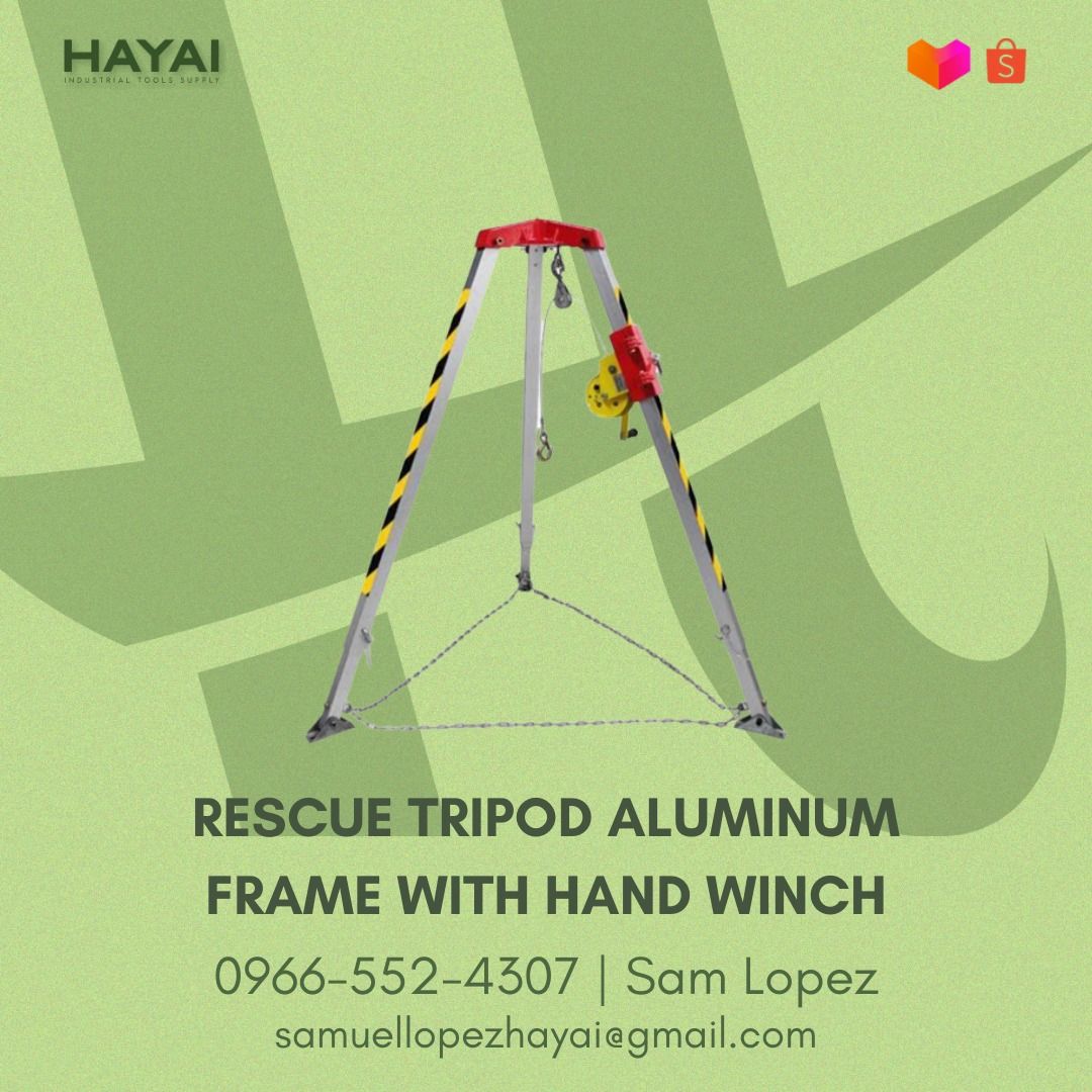 Rescue Tripod Aluminum Frame With Hand Winch on Carousell