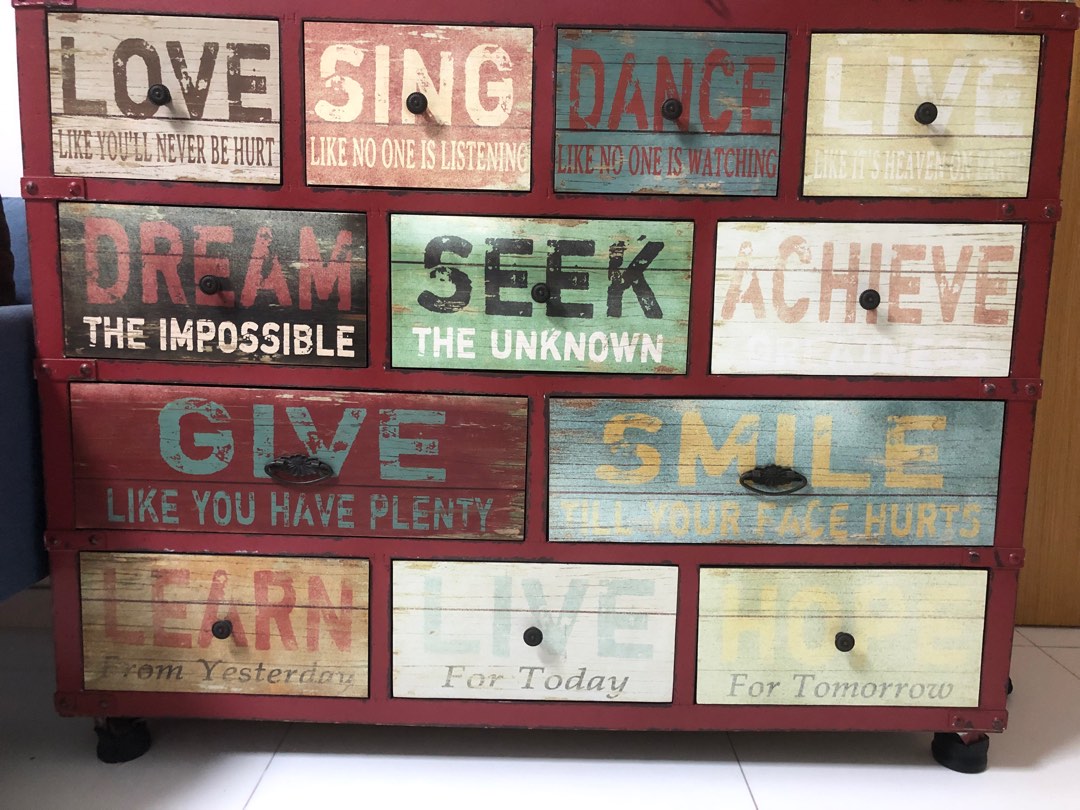 Retro / Vintage Drawers Cabinet, Furniture & Home Living, Furniture ...