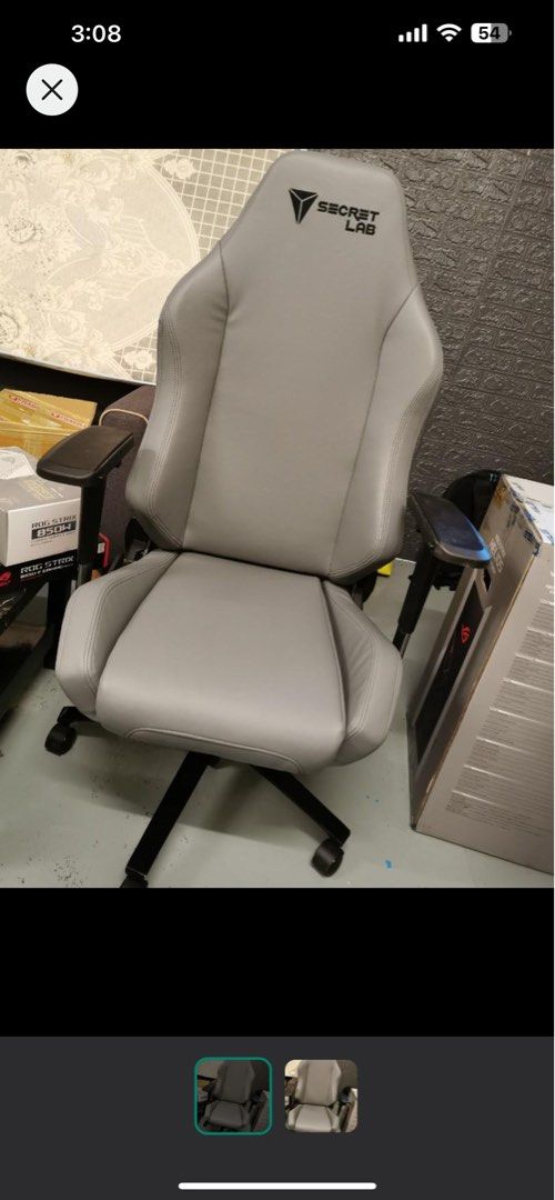 Reupholster secret lab chair(fabric/leather), Furniture & Home Living ...