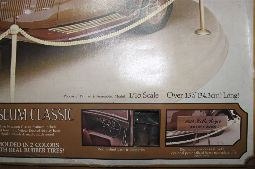 Revell model kit 1/16 scale Rolls-Royce 1934 Phantom II Continental ...