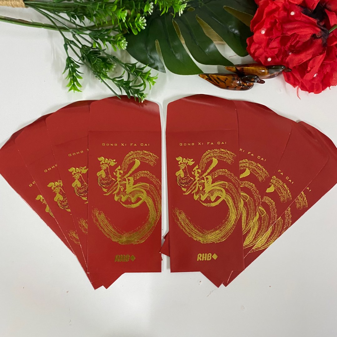 RHB Ang Pow_ RHB years of rooster Ang Pow packet_ RHB banking group red ...