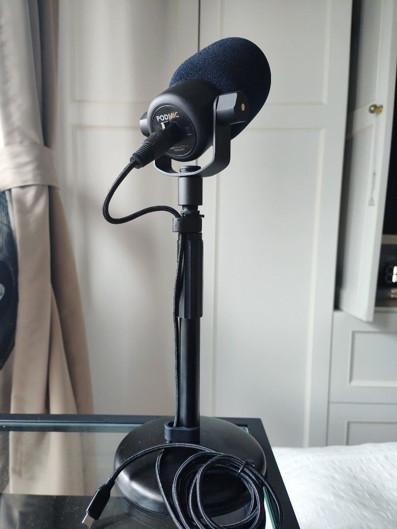 Rode Podmic with Rode Stand and Type C Cable, Audio, Microphones on ...