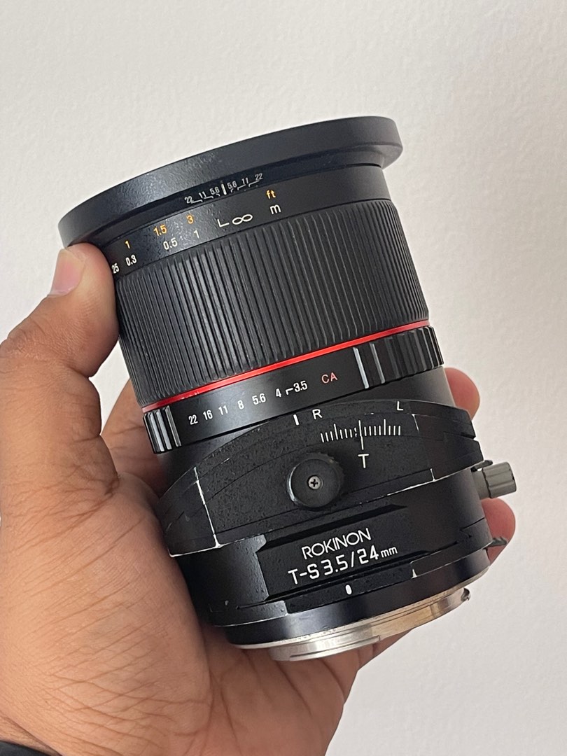 Rokinon 24mm f3.5 Tilt Shift EF Mount, Photography, Lens & Kits on Carousell