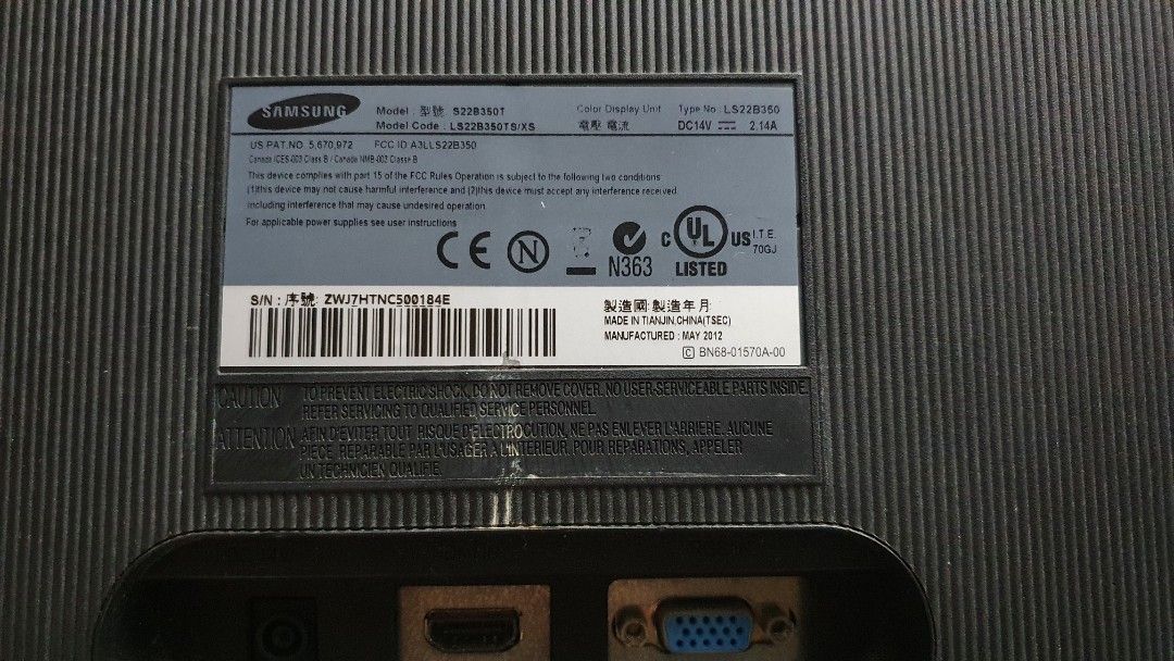 Samsung Full HD 1080p 22 inch LED Monitor Screen, Computers & Tech ...