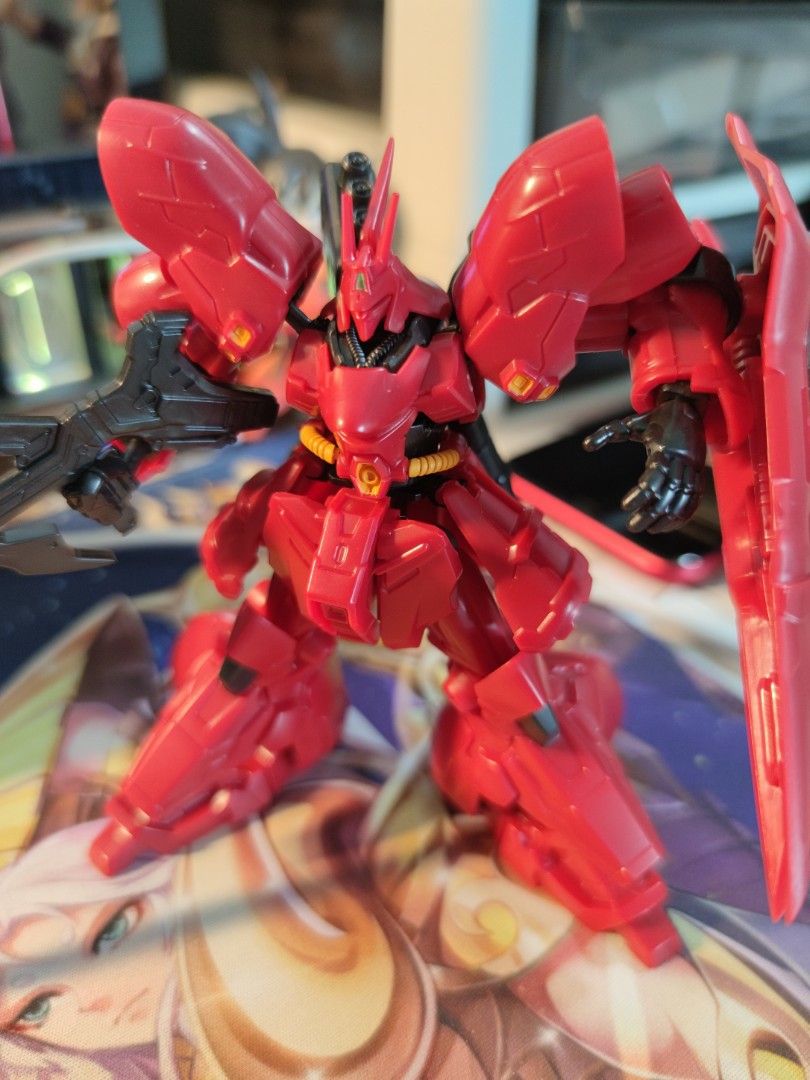 Sazabi figure gundam model armor frame set of 2 candy toy, Hobbies ...