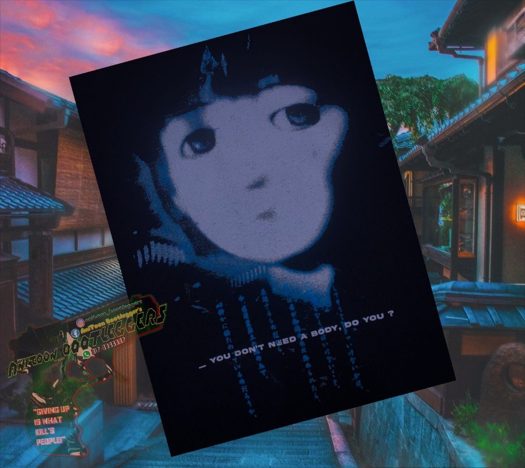 SERIAL EXPERIMENT LAIN Bootleg Big Print 90s Anime Front/Back Hit, Men ...