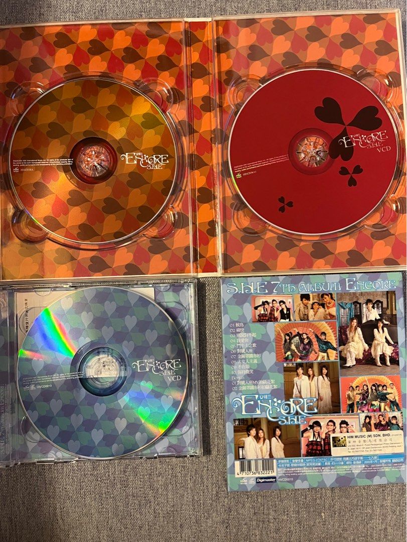 SHE Encore CD+ VCD, Hobbies & Toys, Music & Media, CDs & DVDs on Carousell