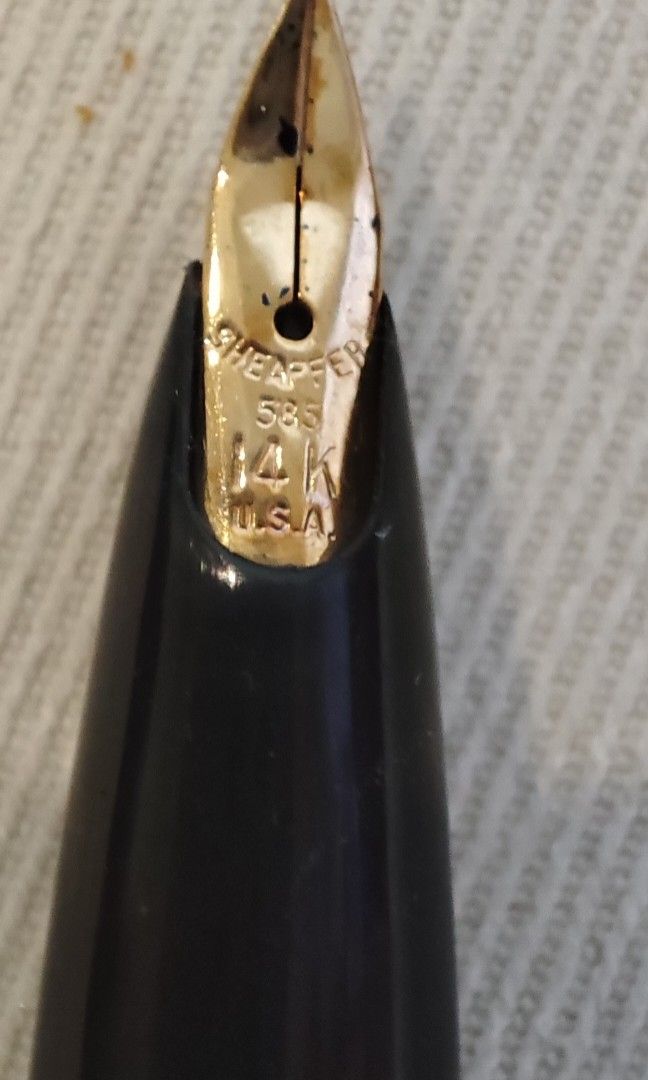 SHEAFFER Vintage Black Tulle Lady Fountain Pen 14k, Hobbies & Toys ...