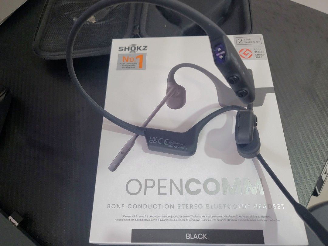 Shokz Bluetooth headset with microphone, Audio, Headphones & Headsets ...
