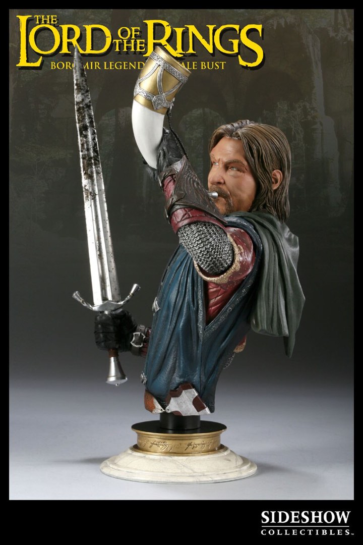 Sideshow lord of the ring Boromir legendary bust, Hobbies & Toys, Toys ...