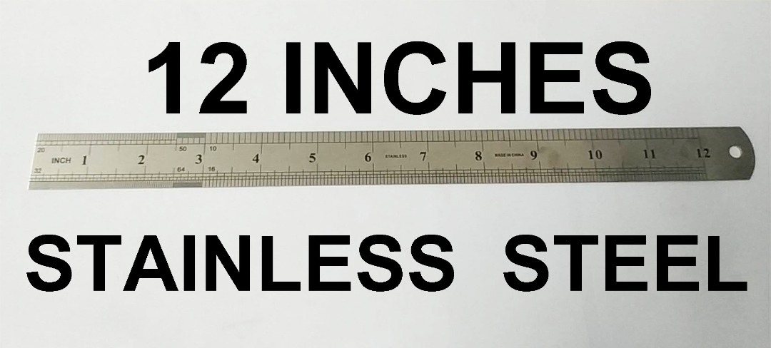 SS RULER 12 INCHES STAINLESS STEEL ...