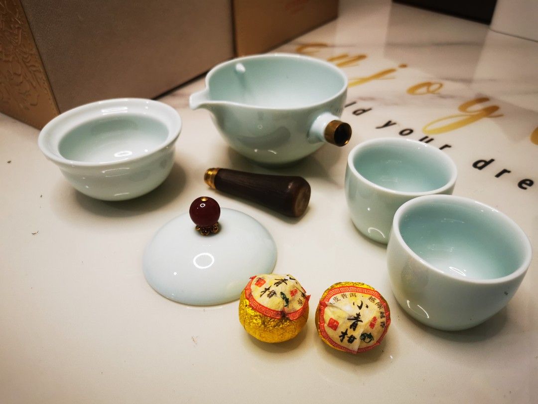 St regis mooncake box limited edition tea set, Furniture & Home Living ...