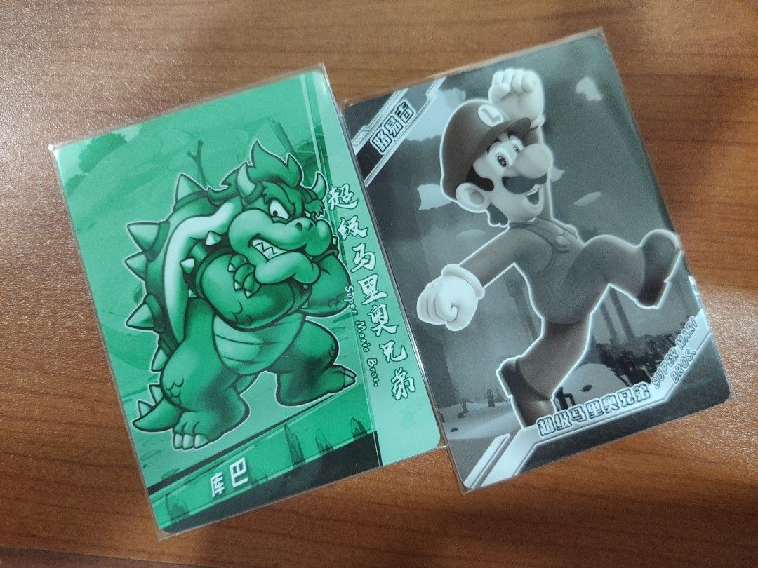 Super Mario chase cards (Bowser SR & Luigi R), Hobbies & Toys, Toys ...
