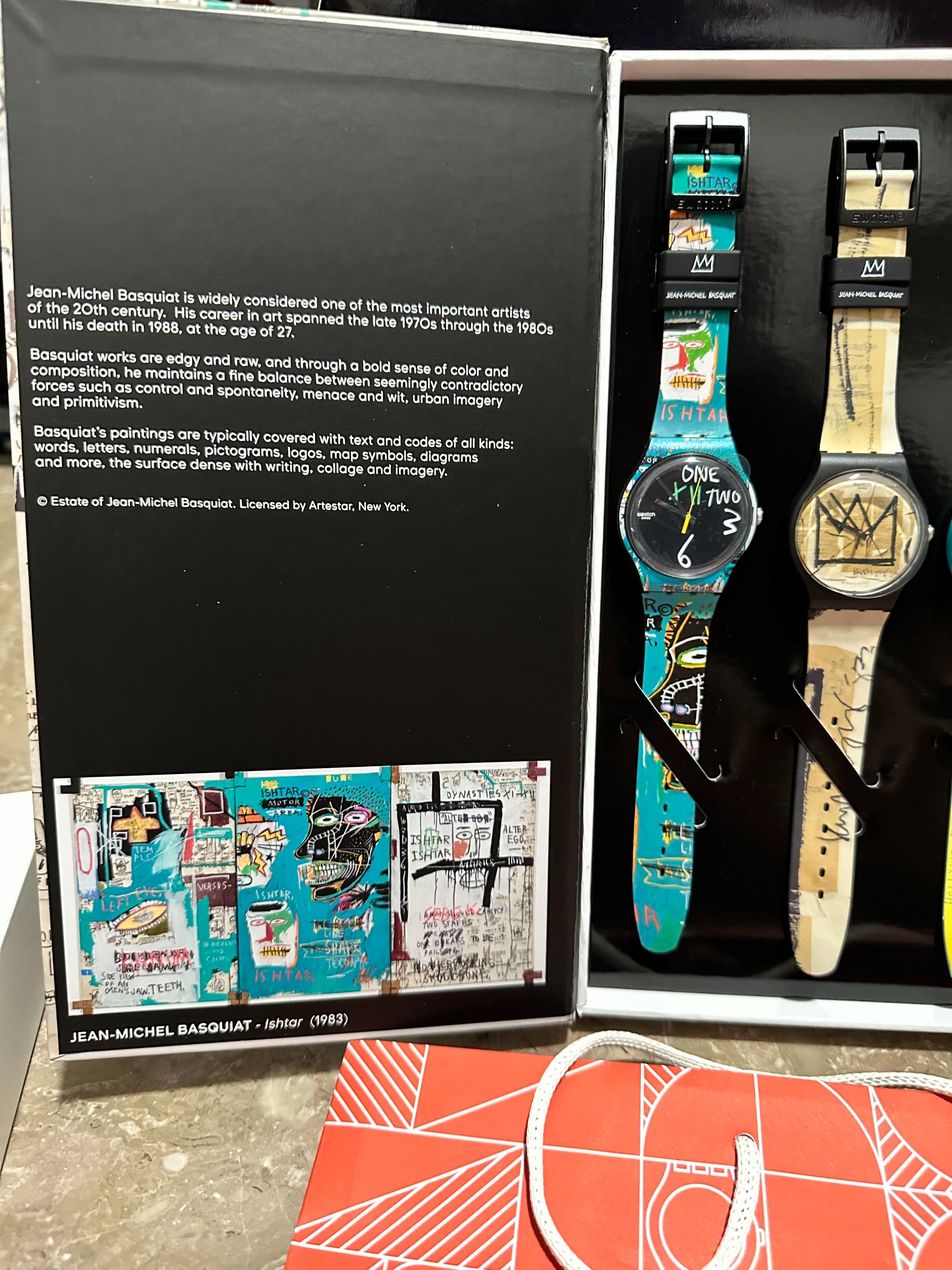 SWATCH X JEAN-MICHEL BASQUIAT TRIPTYCH, Luxury, Watches on Carousell