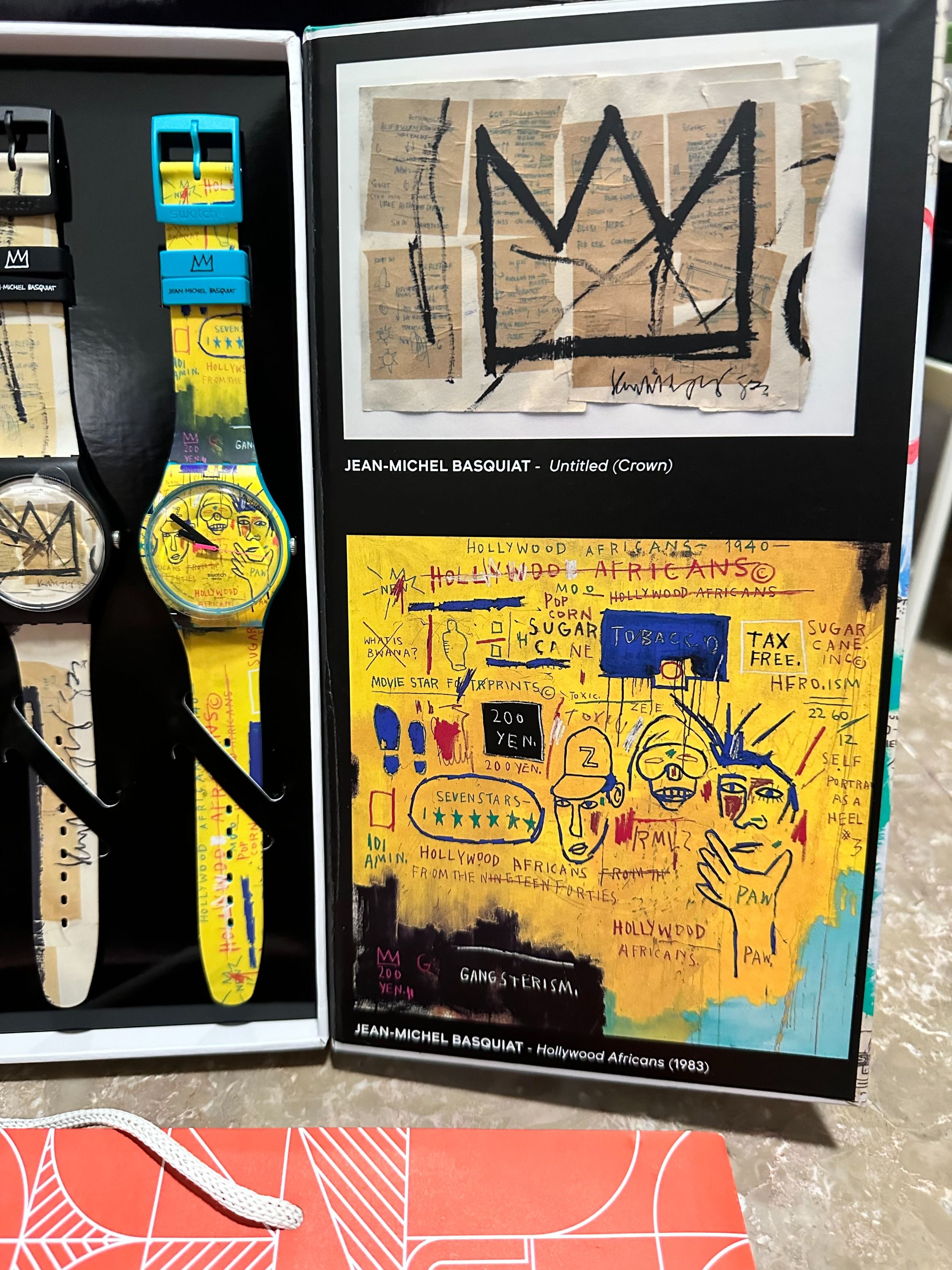 SWATCH X JEAN-MICHEL BASQUIAT TRIPTYCH, Luxury, Watches on Carousell