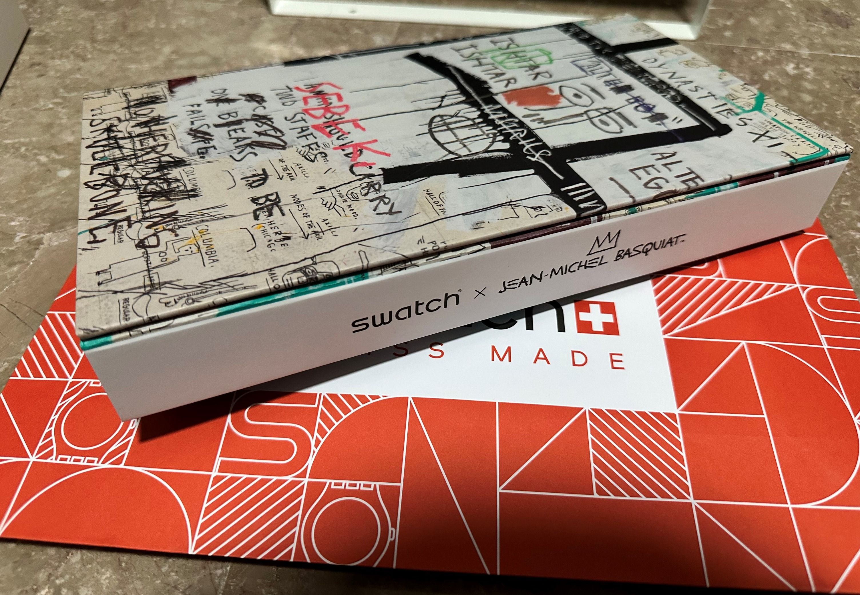 SWATCH X JEAN-MICHEL BASQUIAT TRIPTYCH, Luxury, Watches on Carousell