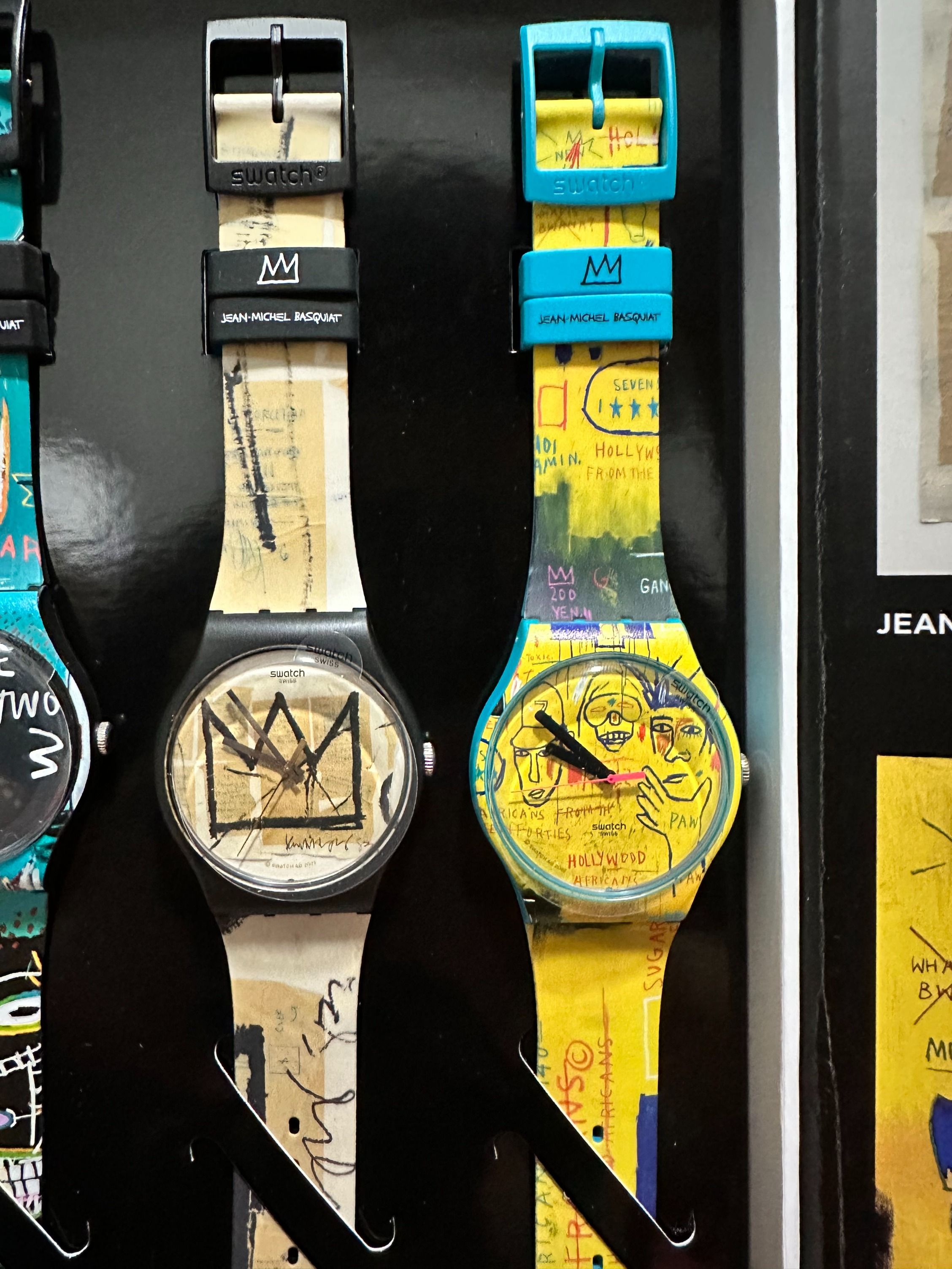 SWATCH X JEAN-MICHEL BASQUIAT TRIPTYCH, Luxury, Watches on Carousell