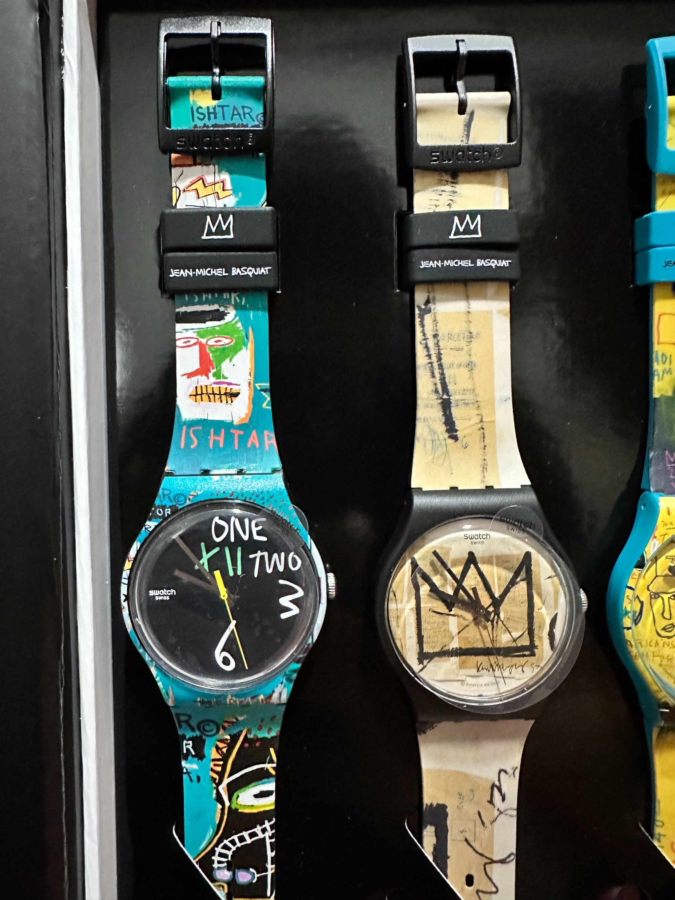 SWATCH X JEAN-MICHEL BASQUIAT TRIPTYCH, Luxury, Watches on Carousell