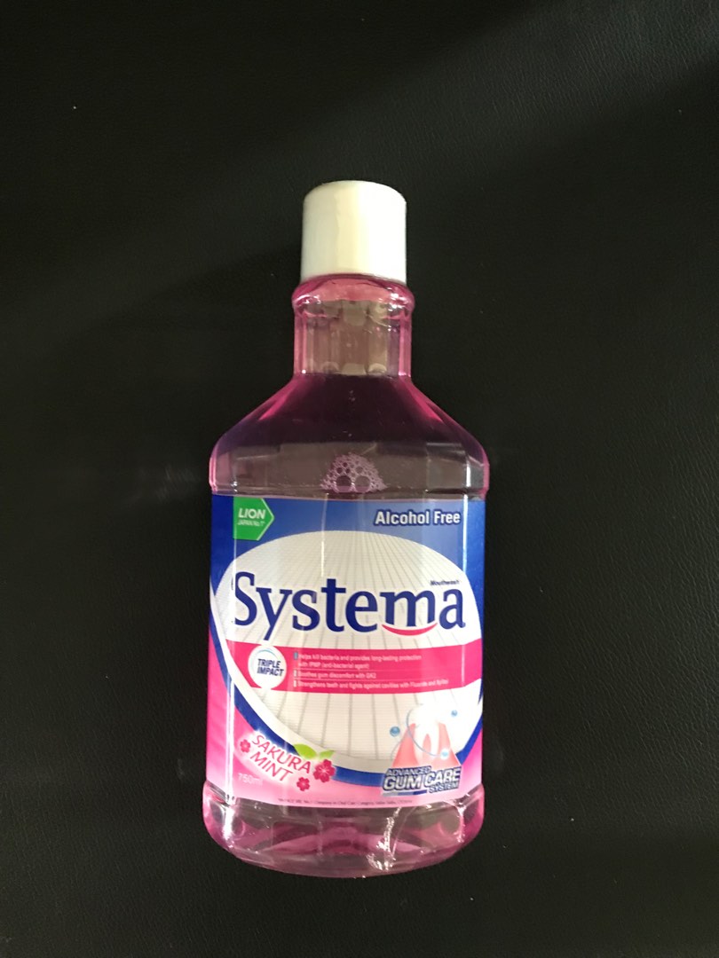 Systema Mouthwash (Sakura Mint) (750ml), Beauty & Personal Care, Oral ...