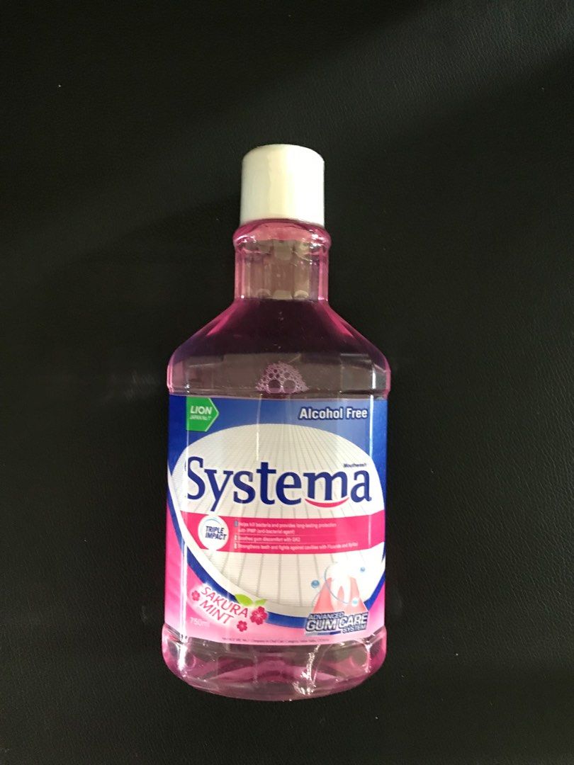 Systema Mouthwash (Sakura Mint) (750ml), Beauty & Personal Care, Oral ...