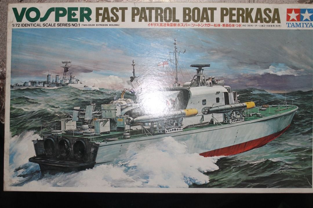 Tamiya Vosper Fast Patrol Boat Perkasa 1/72 Scale Model Kit, Hobbies ...
