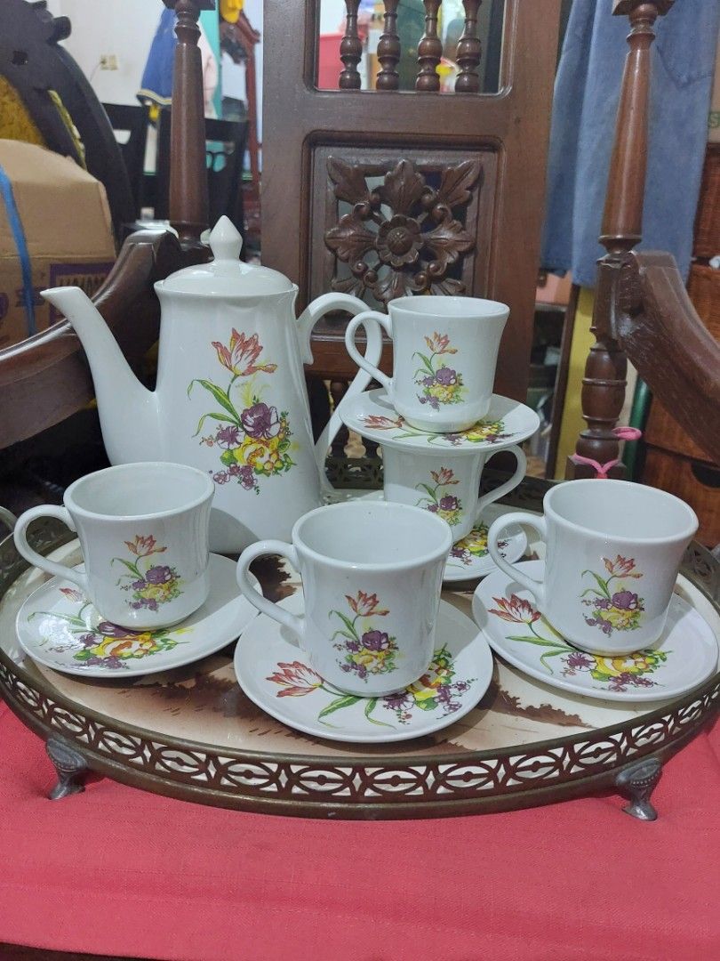 Tea set Japan Vintage, Kitchen & Appliances di Carousell